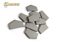 China Hammer Drill Tungsten Carbide Cutting Tips , Cemented Carbide Tips Sliver Gray Color for sale