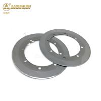 China Tungsten Carbide Disc Cutter Round Knives For Slitting Corrugated Board Blade for sale