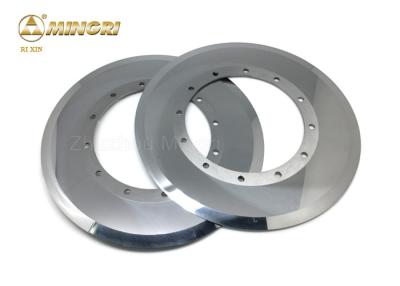 China 12 Holes Tungsten Slitter Knife Blade Carbide Disc Cutter For Cutting Wet Silicate Board for sale
