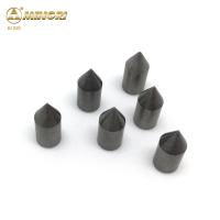 China Brazed On Tungsten Carbide Tips Round Litchi Mill Solid Sharp Point Cemented Carbide Tips for sale