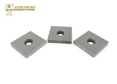 China Wear Resistant Cemented Carbide Cutter Plate For Woodworking Machinery With Holes for sale