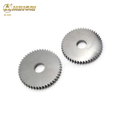 China Round Tungsten Carbide Cutter Blade 92HRA Hardness MR10X Grade for sale