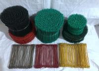 China Green Low Carbon Steel 1000Pcs BWG22 2mm Loop Tie Wire for sale