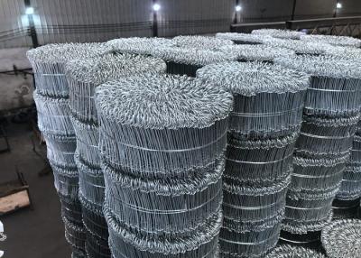 China Double Loop 0.7mm 24 Inches 380mpa Galvanized Tie Wire for sale