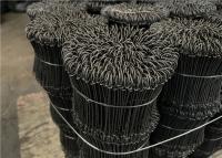 China 17 Ga Q195 Low Carbon Steel Double Loop Rebar Tie Wire 1000pcs / Bundle for sale