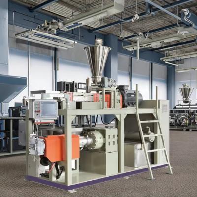 China 75kw Two Rotor Farrel Continuous Mixer Polymer Mixing Equipment 500rpm Rotor Max Speed for sale