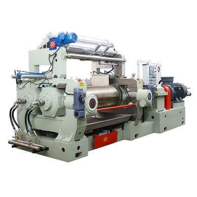 China 16 Inch Open Mill Rubber Mixing Machine With Two Horizontal Rollers for sale