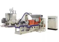 China Industrial Rubber Plastic Granulator Machine 165mm Screw Double Cone Extrusion Granulator for sale