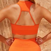 China Hot selling seamless yoga set knitted solid color Training Wear high waist pants women sports leggings fitness clothing for sale