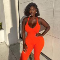 China Made in china new Wholesale Custom Unique Design Quality Cross shoulder straps Jumpsuit Fitness & Yoga Wear Training tracksuits for sale