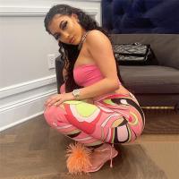 China 2022 new arrivals woman strapless cropped top and fashion long leggings  fashion two-piece Fitness & Yoga Wear tracksuits for sale