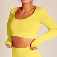 China Women's Sportswear Sports Gym Legging Seamless Fitness vest suspenders long sleeves Yoga Suit high waist pants Training Wear for sale