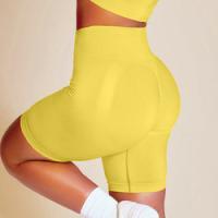 China Women's Sportswear Sports Gym Legging Seamless Fitness vest suspenders long sleeves Yoga Suit high waist pants Training Wear for sale
