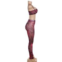 China 2022 Summer new Fitness Workout Apparel Custom Spaghetti straps Printing Yoga 2 Pieces Training Wear Yoga leggings for sale
