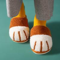 China Wholesale Cartoon animal slippers cute non-slip household shoes Autumn winter Lovely cat warm comfortable slippers for sale