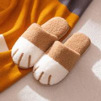 China Wholesale Cartoon animal slippers cute non-slip household shoes Autumn winter Lovely cat warm comfortable slippers for sale