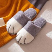 China Wholesale Cartoon animal slippers cute non-slip household shoes Autumn winter Lovely cat warm comfortable slippers for sale