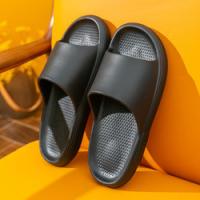China 2021 New solid color sandals wholesale summer couples home bathing non-slip soft bottom simple slippers for sale