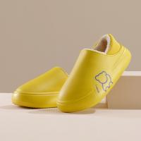 China new Winter Couples Ladies House shoes With Non-Slip women Waterproof Upper  Plush Lining  Slippers eva rubber sole for sale