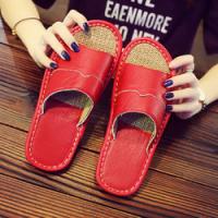 China Breathable Waterproof  Men Cozy Slippers Indoor Linen Summer Non Slip for sale