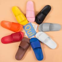 China Wholesale summer sandals women Custom Logo Printing slide High Quality solid color couple Slippers for Men for sale