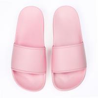 China Wholesale summer sandals women Custom Logo Printing slide High Quality solid color couple Slippers for Men for sale