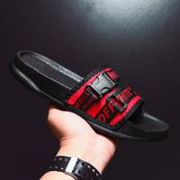 China Latest Hot Sale Printing home indoor Shoes fashion new man sandal beach slide soft non-slip Slippers eva rubber sole for sale