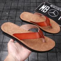 China Wholesale 2022 new design summer beach sandals men cork sole solid color flip flop Men slippers in stock for sale
