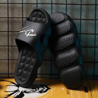 China Indoor Home Summer Men Cozy Slippers  Fashion Trendy Non Slip Soft Sole for sale