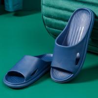 China Best price wholesale fashion home slippers Men solid color indoor thick bottom non-slip couple summer sandals women for sale