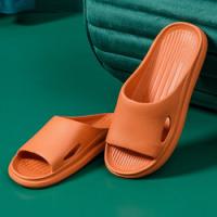 China Best price wholesale fashion home slippers Men solid color indoor thick bottom non-slip couple summer sandals women for sale