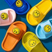 China Fashion Design Smile Pattern Slipper Shoes Casual Soft Sole Non Slip Children Slippers for sale