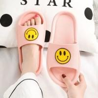 China Fashion Design Smile Pattern Slipper Shoes Casual Soft Sole Non Slip Children Slippers for sale