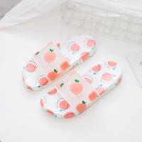 China 2022 New summer fashion PVC Material non-slip home sandals women cute Fruit Bathroom slide Slippers wholesale for sale