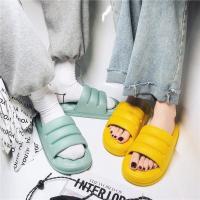 China Wholesale fashion Slides Men Thick Sole non-slip Soft Indoor home Slippers in stock Sofa eva sandals women for sale