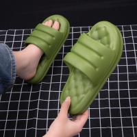 China Wholesale fashion Slides Men Thick Sole non-slip Soft Indoor home Slippers in stock Sofa eva sandals women for sale