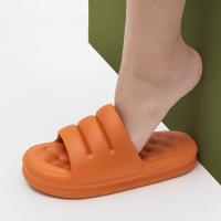 China Wholesale fashion Slides Men Thick Sole non-slip Soft Indoor home Slippers in stock Sofa eva sandals women for sale