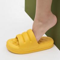 China Wholesale fashion Slides Men Thick Sole non-slip Soft Indoor home Slippers in stock Sofa eva sandals women for sale