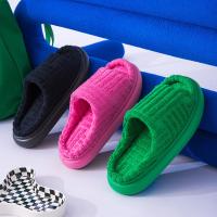 China New design Soft and Comfortable plush Open Toe Home indoor Shoes For Ladies Winter Slides Slippers Women wholesale for sale
