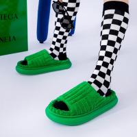 China New design Soft and Comfortable plush Open Toe Home indoor Shoes For Ladies Winter Slides Slippers Women wholesale for sale