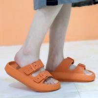 China Solid Color Men Slippers Comfortable Thick Sole Men Slippers Non Slip for sale
