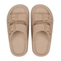 China Solid Color Men Slippers Comfortable Thick Sole Men Slippers Non Slip for sale