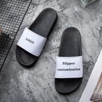 China Custom Logo Indoor Men Cozy Slippers Soft Sole Non Slip Light Weight for sale