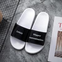 China Custom Logo Indoor Men Cozy Slippers Soft Sole Non Slip Light Weight for sale