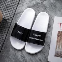 China Custom Logo Indoor Men Cozy Slippers Soft Sole Non Slip Light Weight for sale