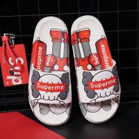 China New Thick sole non-slip Couple Wholesale Custom Indoor Home sandals Lady Men Sesame street cartoon Slides Slippers for sale