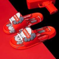 China New Thick sole non-slip Couple Wholesale Custom Indoor Home sandals Lady Men Sesame street cartoon Slides Slippers for sale