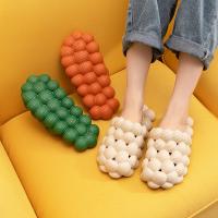 China 2022 Fashion solid color Summer Home Massage bottom Women indoor Shoes non-slip Slippers Slides for men for sale