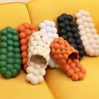 China 2022 Fashion solid color Summer Home Massage bottom Women indoor Shoes non-slip Slippers Slides for men for sale