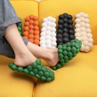 China 2022 Fashion solid color Summer Home Massage bottom Women indoor Shoes non-slip Slippers Slides for men for sale